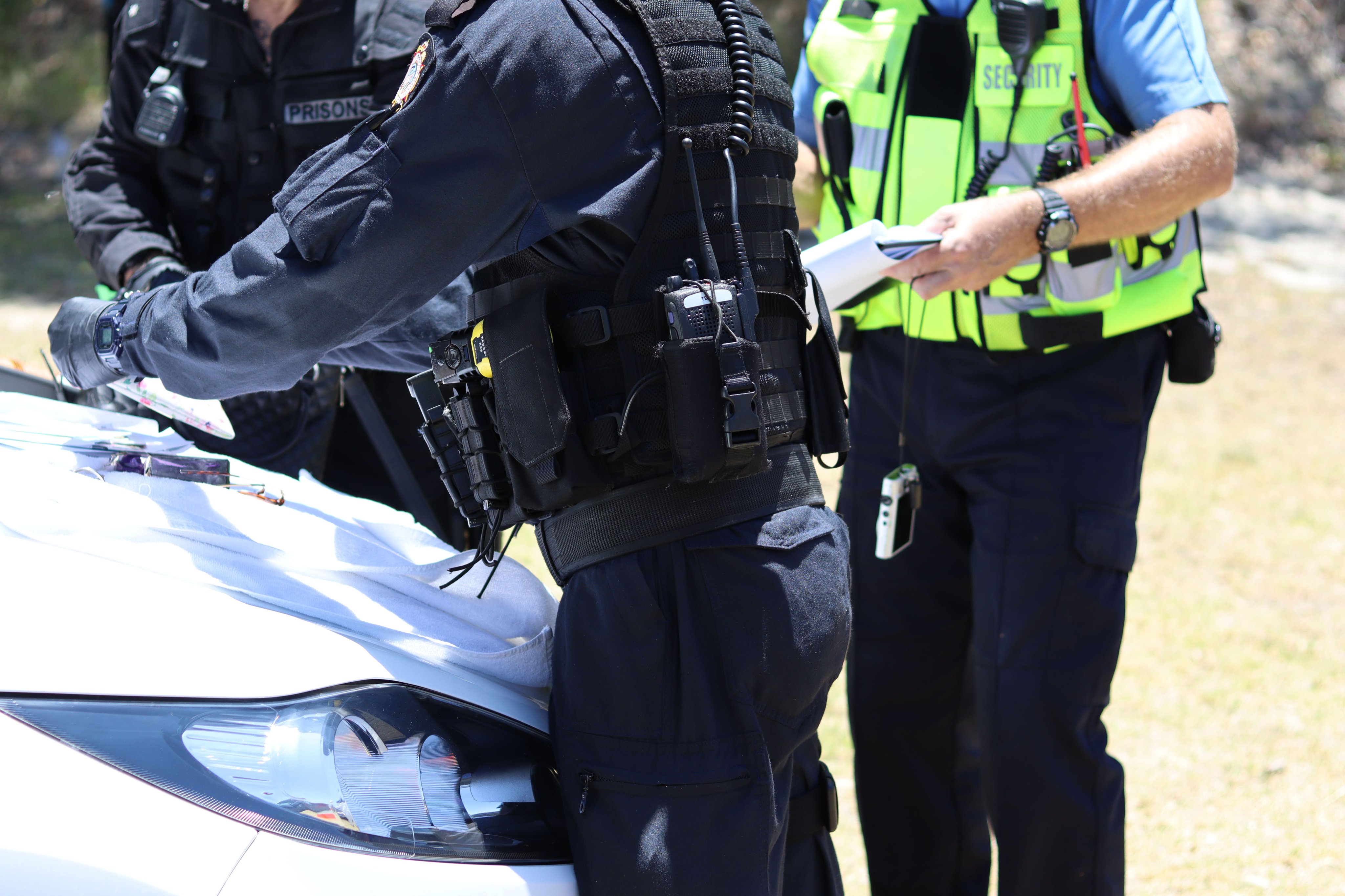 Prison visitors charged following car park search