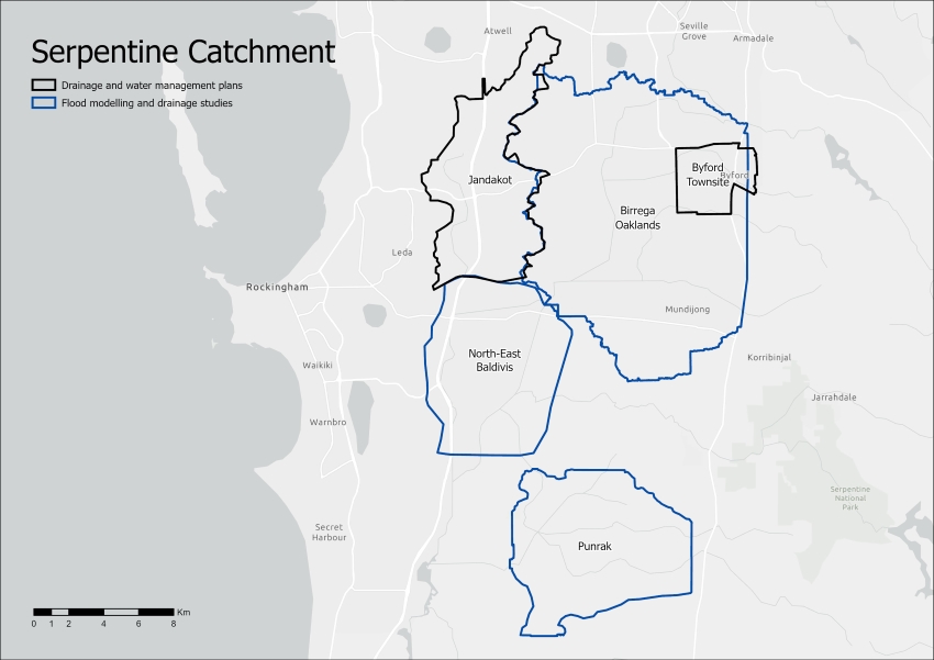 Serpentine catchment area map | Western Australian Government