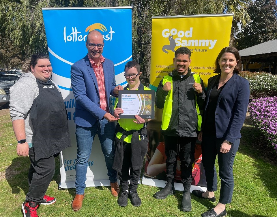 Gold star for Good Sammy - Lotterywest funding to support job ...