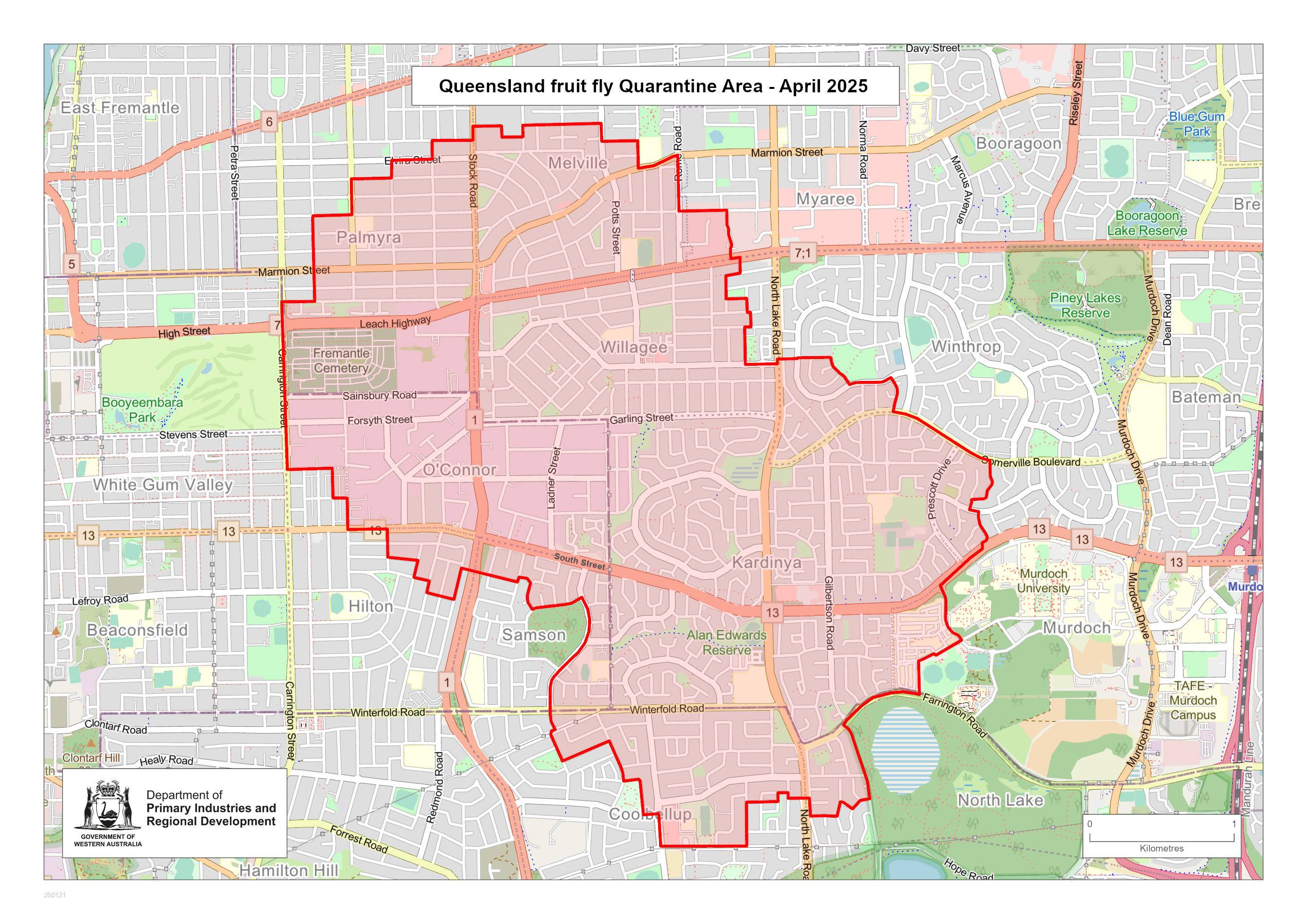 New focused Queensland fruit fly (Qfly) Quarantine Area to support eradication efforts