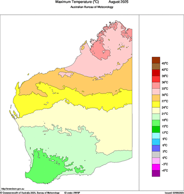 Seasonal water and climate trends - south-west Western Australia