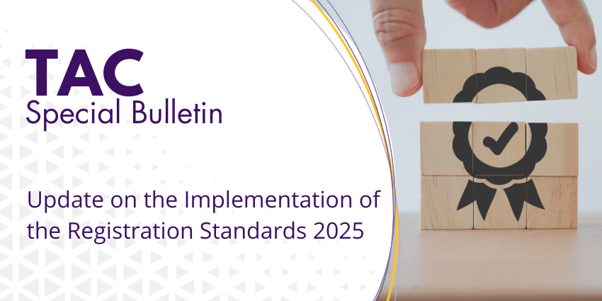 TAC Special Bulletin - Update on the Implementation of the Registration ...