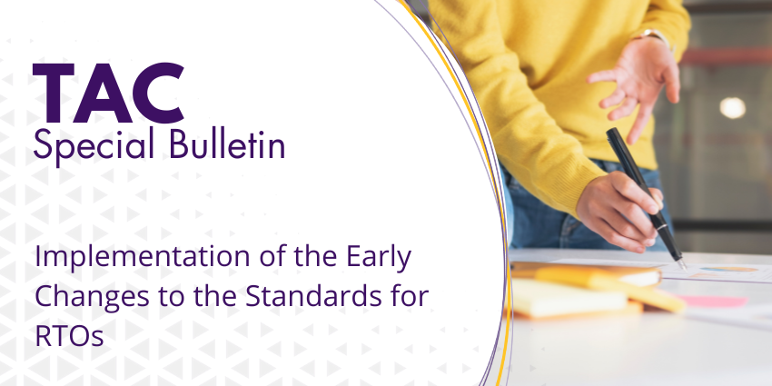 Special Bulletin: Implementation of the Early Changes to the current ...