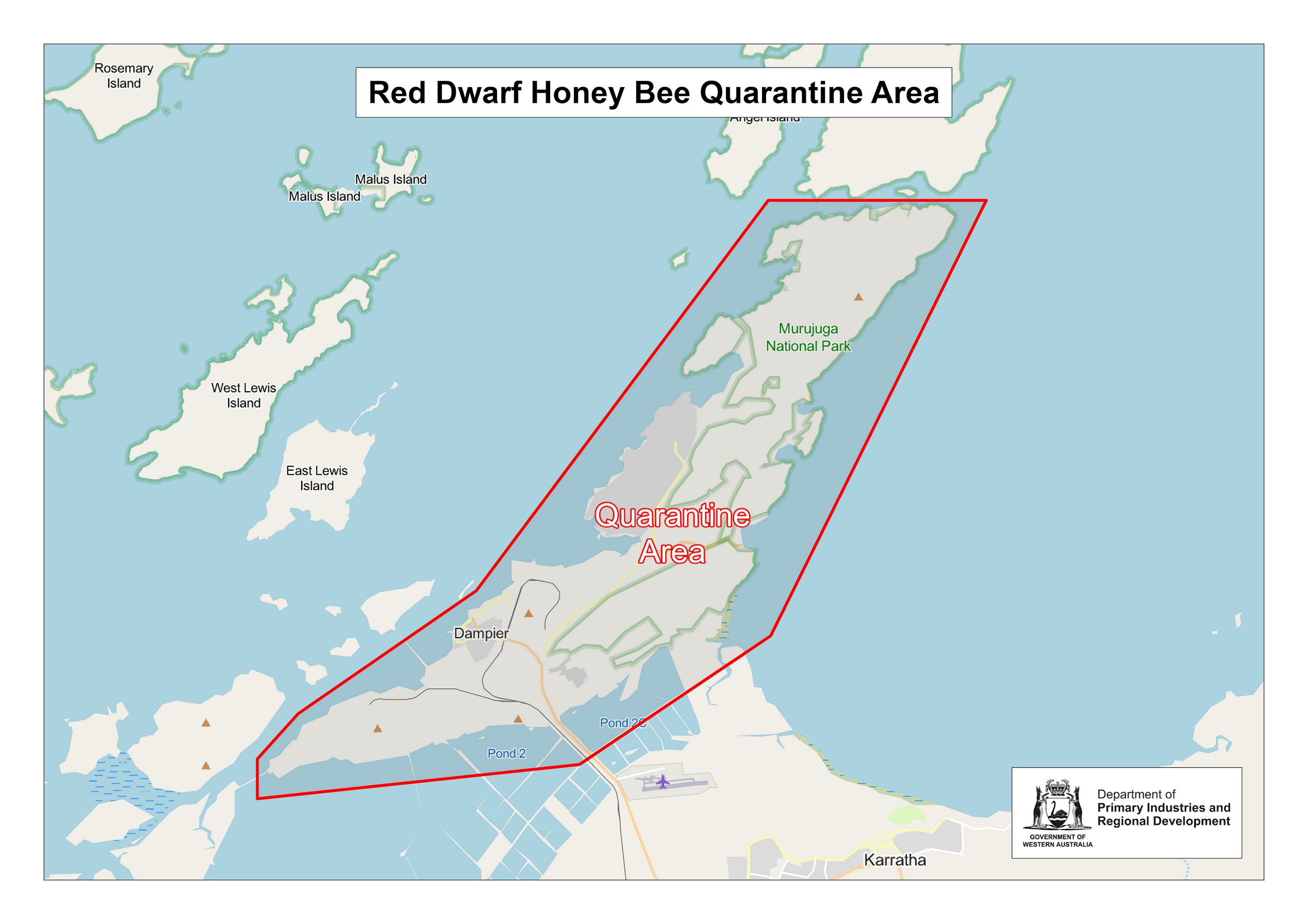 Quarantine Area to support red dwarf honey bee eradication response